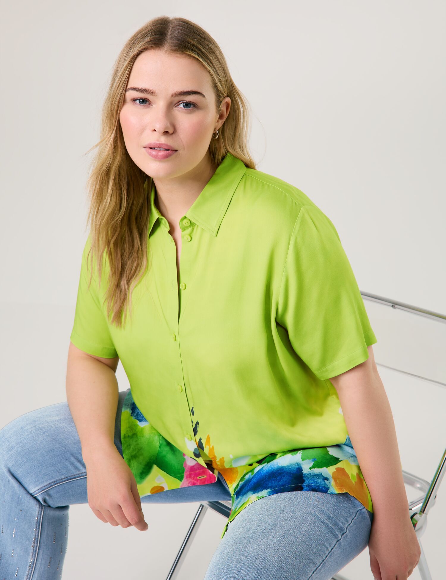 SAMOON Рубашка из вискозы – купить за 16 500 руб в интернет-магазине ...